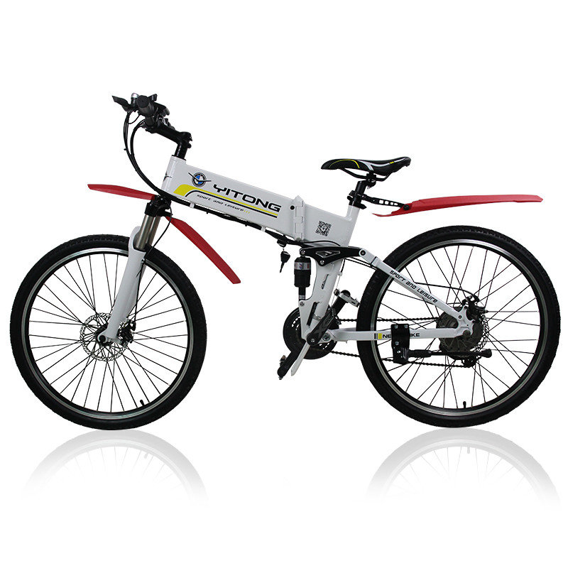 High Speed Electric Powered Mountain Bike , Lightweight Folding Bike 26 Inches