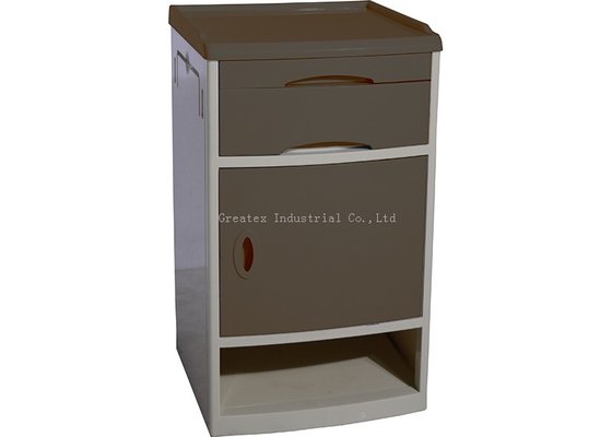 Color Optional Hospital Ward Furniture , ABS Plastic Medical Bedside Cabinet