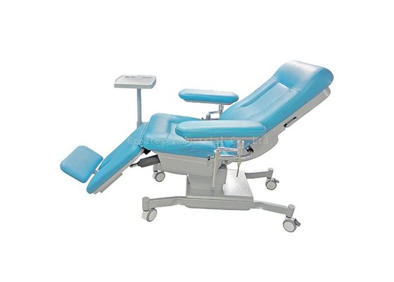 Orange Medical Treatment Chair Electric Control Back Foot / Height Adjustable