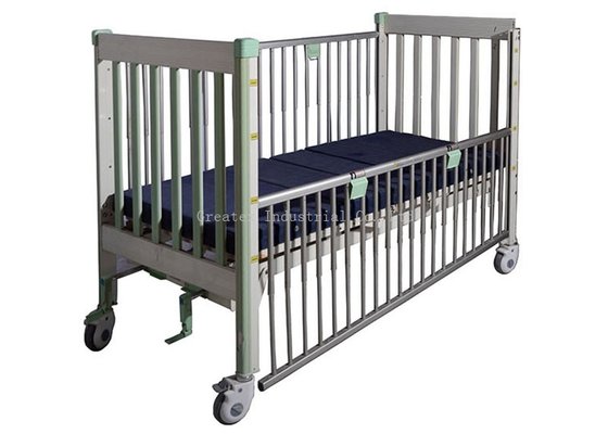 Height Adjustable Pediatric Hospital Bed , Toddler Hospital Bed Full Length Guard Rails
