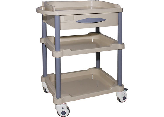 Phlebotomy Plastic Medical Trolley 750mm * 475mm * 920mm Dental Instrument