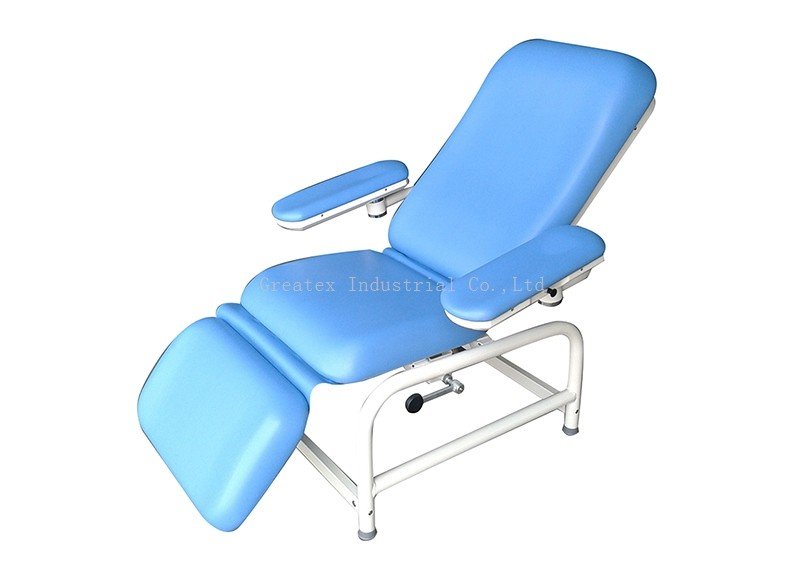 Mechanical Blood Donor Chair High Durability Iron Material Hospital Furniture