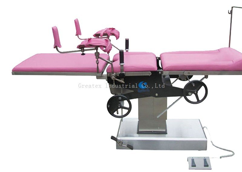 Manual Hydraulic Operation Theatre Bed , Gynecological Surgical Operation Table