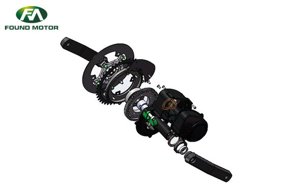 36V 250W Power Mid Drive Electric Bike Motor With Speed Sensor / Hall Sensor