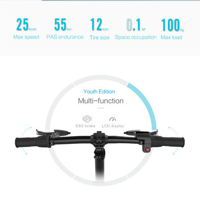 12 inch 36V 250W AK-4 adult lithium battery foldable electric bike