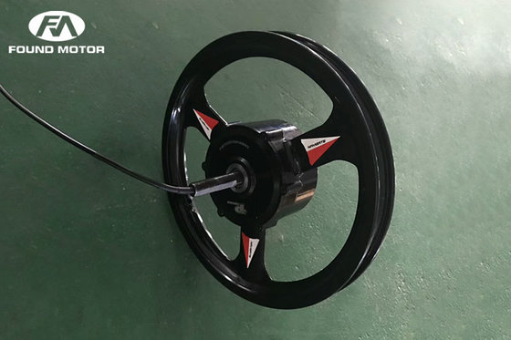 16'' 36V 350W oneside axle dc brushless geared custom hub motor with electromagnetic brake for electric wheelchair