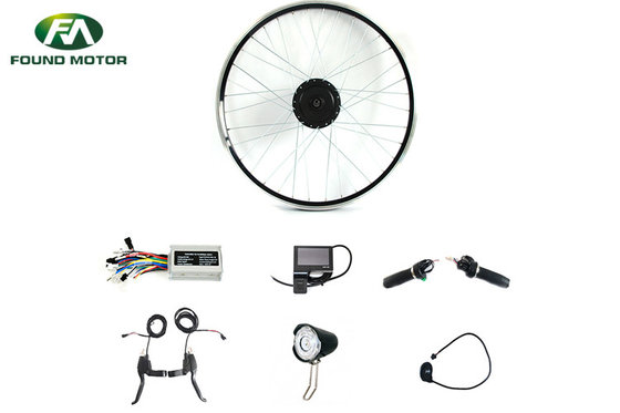 Electric bike conversion kit with front light for e-bike and electric bicycle