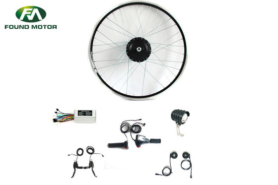 22'' 48V 500W Electric Bike BLDC Geared Motor Conversion Kit Electric Bicycle kit with Optional Front Light