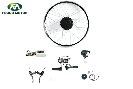 48V350W BLDC geared Motor Electric Bike Conversion Kit with D-022 front light for electric bike
