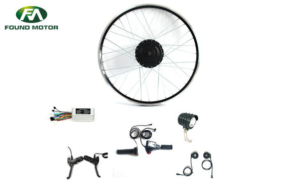 E Bicycle Conversion Kit 48V 500W BLDC Geared Motor Electric Bike Kit with Optional Power Display Throttle