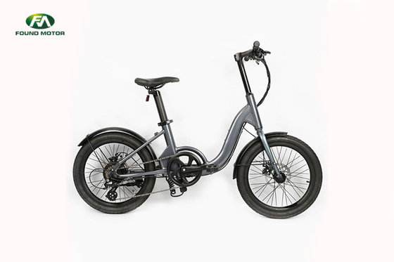 36V5.2AH lithium battery, 350W brushless geared motor, front and rear disc brakes for foldable electric bike