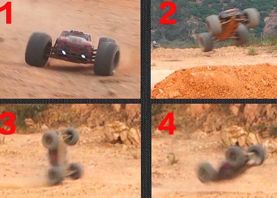 Metal 4WD Electric RC Monster Truck Car , RC Remote Control Monster Trucks