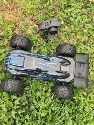 4WD 1/10th 19.9 Inch Brushless  Waterproof ESC 80A  Electric RC Car  Model Blue Color