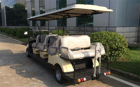 Custom Eco Friendly Electric 8 Seater Golf Cart With Rear Flip Flop Seat