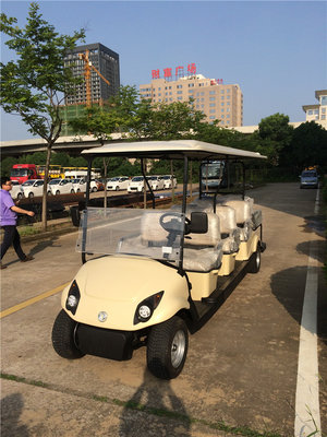 Battery Operated 8 Seater Golf Carts , Electric Golf Buggy For 8 Passenger