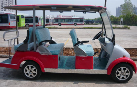 4.0KW EZ GO 6 Passenger Electric Car Shuttle Golf Cart With Roof For Tourist