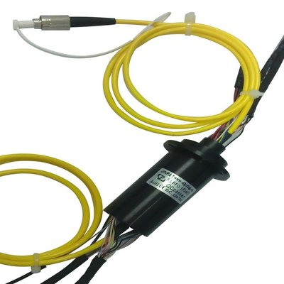 Compact Size Underwater Robot Slip Ring with IP68 Hybrid Fiber Optic Rotary Joint for Remotely Operated Vehicles