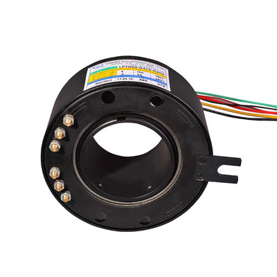 60mm Hallow Shaft Slip Ring Up To 500 Rpm 360 Degree Rotation of Power Or Data Signals For Medical Equipment