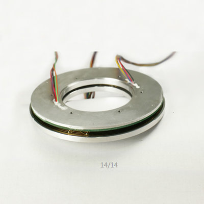 Pan Cake Slip Ring  With Few Contacts 8 Circuits Small Current  2a Per Wire  Slow Speed For Tripod Turnstiles