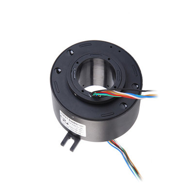 Anti- Abrasion Hybrid Rotary Joint slip ring , 5 Channel Through Bore For Robotics Vehicles