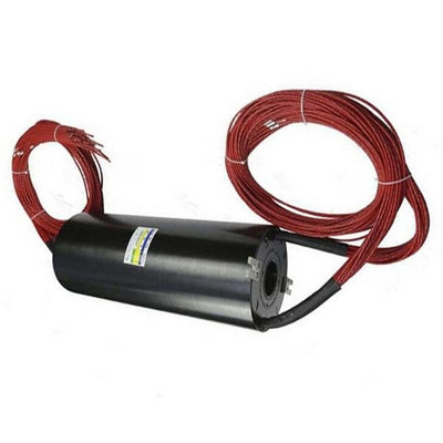 Low Torque Slip Ring with 70mm Central Bore , Rotating Electrical Connector 40 circuits @50A  for Crane