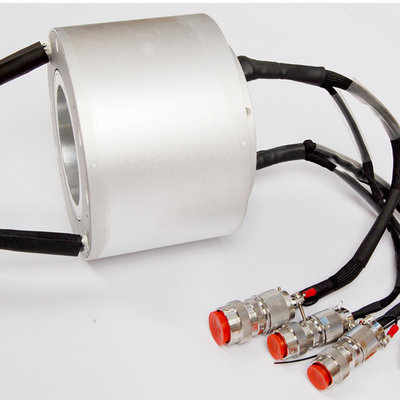 Precise And Compact Hallow Shaft Slip Ring 24 Circuit Through Bore Low Torque in Mining Machine