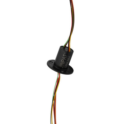 6 Wire Miniature Capsule Slip Ring with Outer Diameter 12.5mm Gold-Gold contacts for CCTV Pan