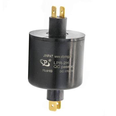 High Current Slip Rings 2 circuits with 300 rpm No mercury, Environment-Friendly Design for Emergency Lighting