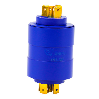 6 Poles LPR Series Slip Ring Gold Contact and High Precision Transmitting Current and Signal in Packaging Device