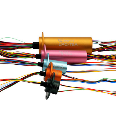 2A\ wire 76 circuits multi-channel slip ring for Intelligent robot 360°continuous rotation