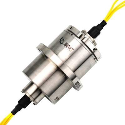 3 Circuits Fiber Optical Slip Ring Rotary Joint Electrical Connector Light Weight for Marine Population Systems