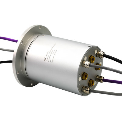 Multi-Types Of Signal Transmission Slip Ring With Solid Hallow Shaft Compact Size Gold to Gold Contact