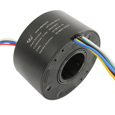 through hole slip ring 6 circuit 15A compatible with data bus protocol for construction machinery