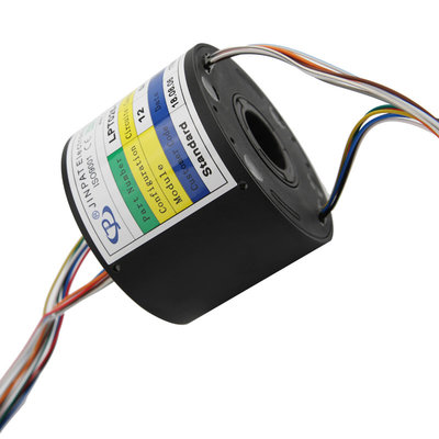 Through hole slip ring 12 circuit 5A through hole diameter 25.4mm can be used in construction machinery