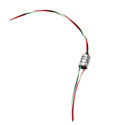 Super Miniature Slip Rings 0~300rpm IP40 35MΩ 3 circuits*1A,for Camera Security Stretching Device