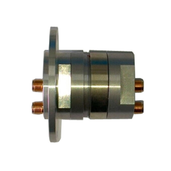 2 Channels RF Rotary Joints Rotary Union High Frequency Slip Ring Small Size for Monitoring and Vehicle Turrets