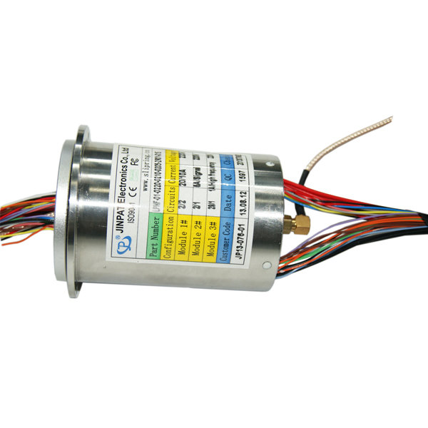 Single-Channel Coaxial Rotary with Compact Design , Gold to Gold Contact Transmitting up to 21 channels