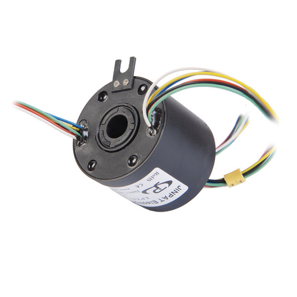 Electrical+fiber optical rotary joint,24 circuits@15A, Hybrid Rotary Joint for Robot