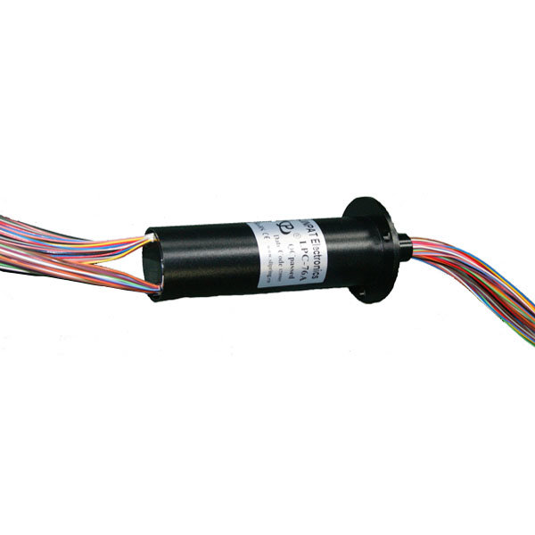 240 VAC/DC Multi-Circuits Capsule Slip Ring 300 Rpm Continuous Lead Wires