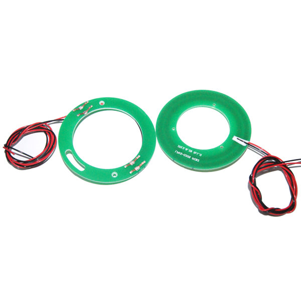 Pancake Slip Ring With Through Bore 46.0mm  Rotary Joint With 2 Wire For Exhibition