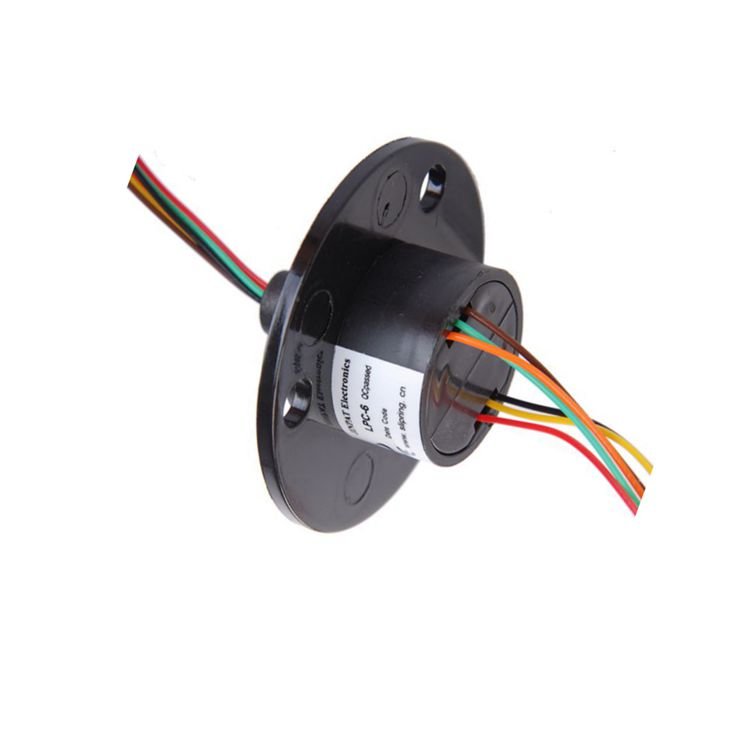 2A 6 Ciruits Slip Ring with Flange , IP 68 Under Water Capsule slip Ring for Robotics, Rotary Sensors