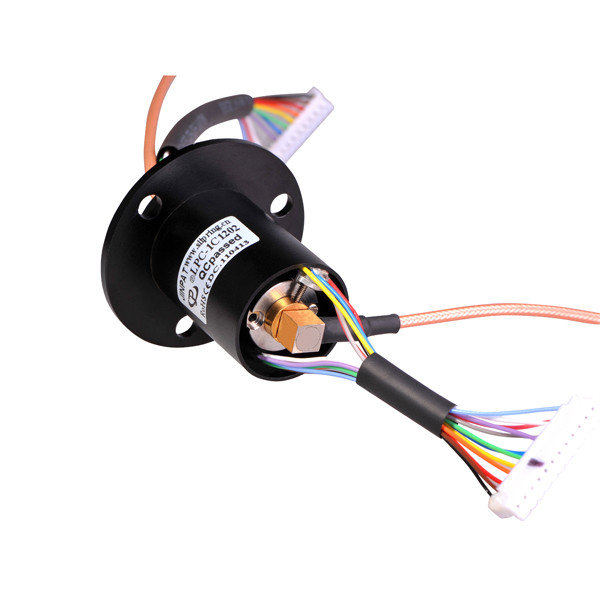 RF Coax Connector , 12 wire SDI HDMI  slip ring Transfers Analog and Digital Signals for HD Video Surveillance