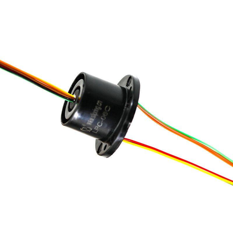 6 circuits Electrical Rotary Joint with Reliable Performance, Compact Design for Instruments
