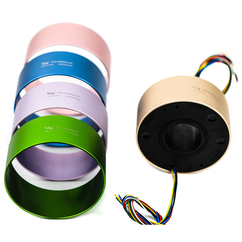 Three Bore Size Optional Slip Ring Smooth Ruuning Transmitting Power and Signal for Military and Defence Industry