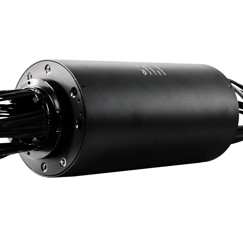 50 mm Through Bore Rotary Slip Ring Gold To Gold Contact for Rotating Platform