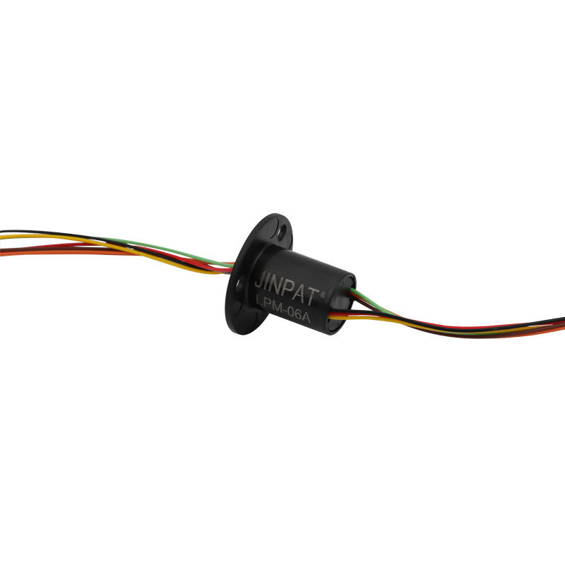 6 Circuits Miniature Slip Ring of High Precision with Compact Design and Small Volume for Measuring Devices