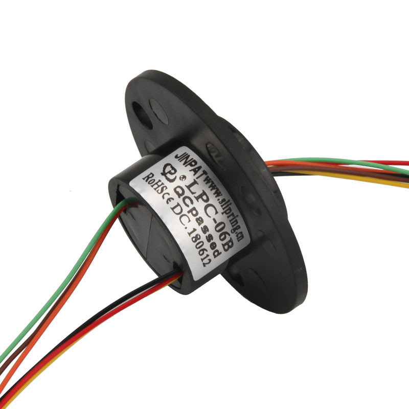 cap type slip ring 6 circuit 2A  Gold to Gold Very low contact resistance  can be used for robot