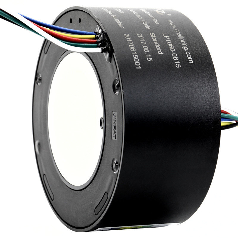 60 mmthrough bore slip ring 6 Circuits Transferring 15 A  Current with 240V Voltage