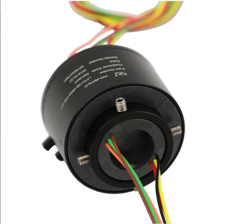 Big Bore Through Hole Slip Ring Multiple Contacts IP54 Protection For Signal Transmission
