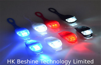 Front Rear Silicone Bicycle Led Lights Super Brightness Powered By 2 * Cell Batteries